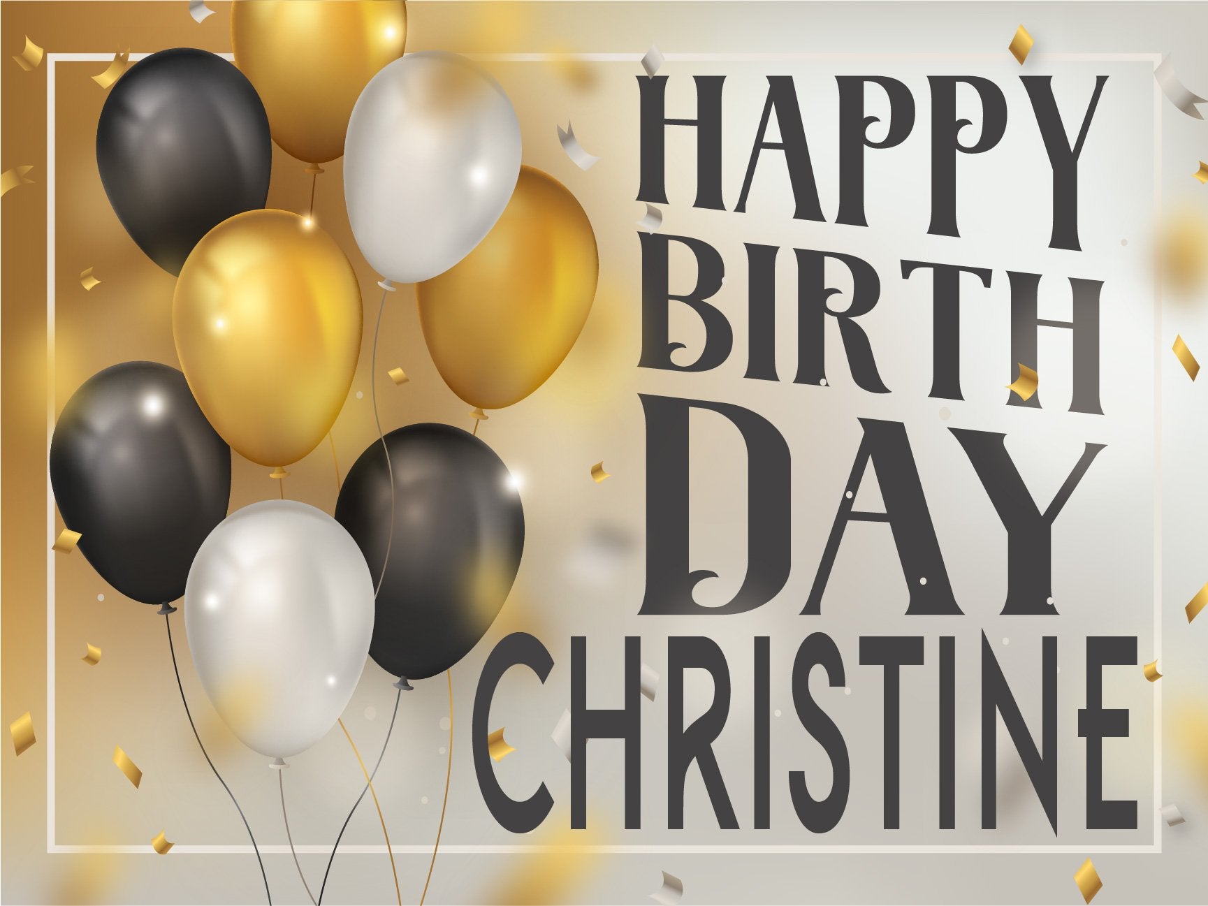 Printable Personalized Happy Birthday Sign